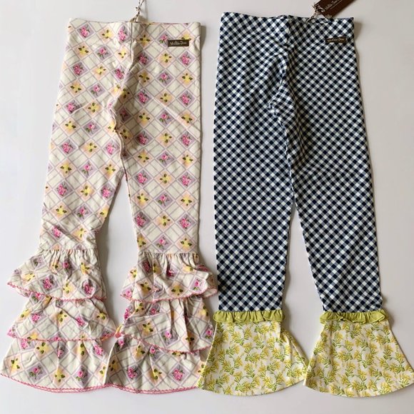 Matilda Jane | Bottoms | Nwt Matilda Jane Girl Ruffle Leggings Bundle 8 ...